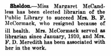 Sheldon Public Library – Carnegie Libraries in Iowa Project